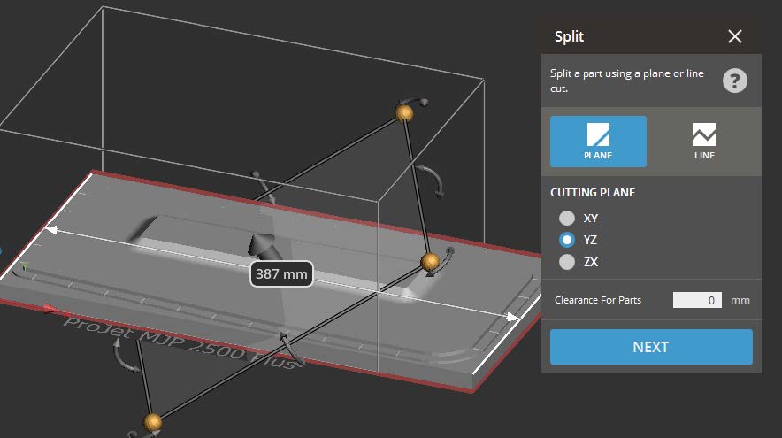 ProJet MJP 2500 Splitting Large Parts using 3D Sprint and Joining with Adhesives